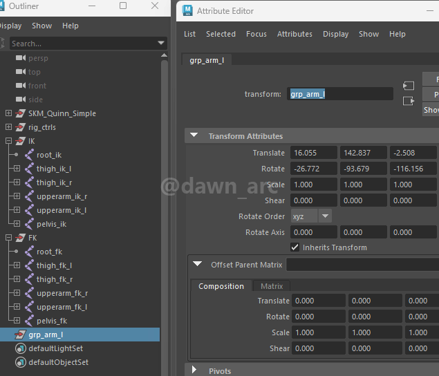 [Maya]Rigging 08 - IK FK Switch